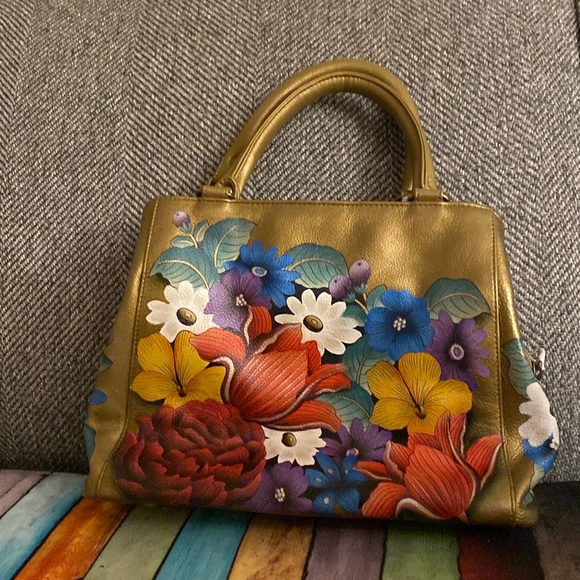 Anuschka | Bags | Anuschka Genuine Leather Multi Compartment Satchel ...